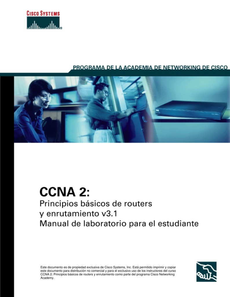 PDF de programación - CCNA 2: Principios básicos de routers y enrutamiento