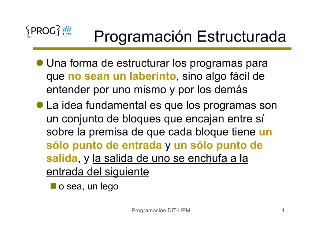 Pdf De Programación Programación Estructurada