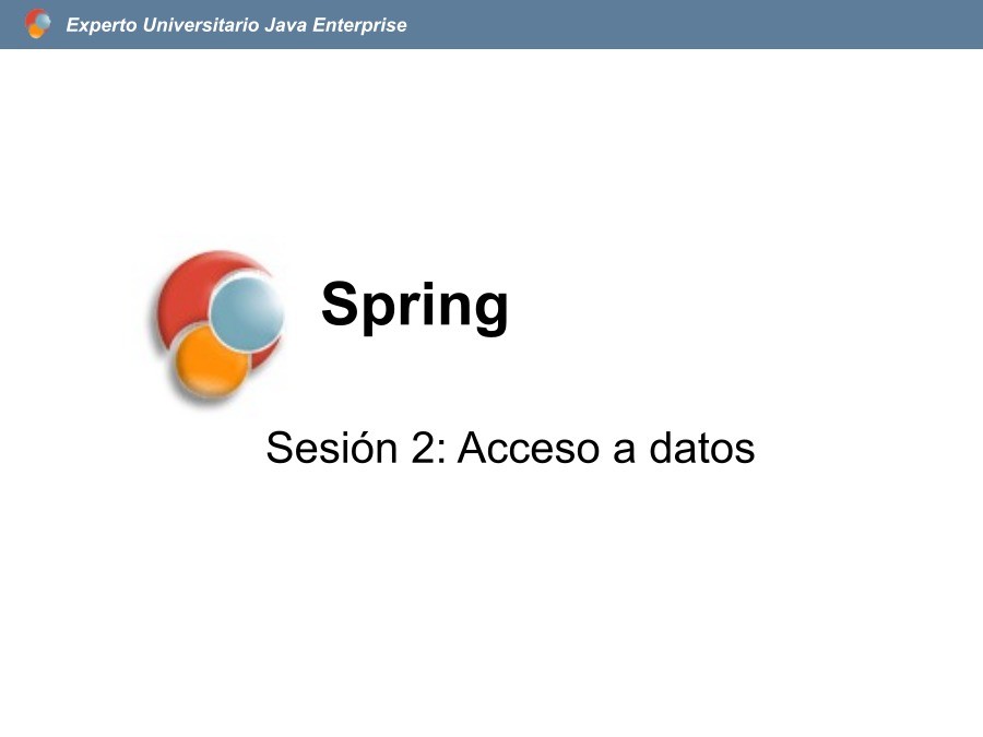 Pdf De Programación Spring Sesión 2 Acceso A Datos 