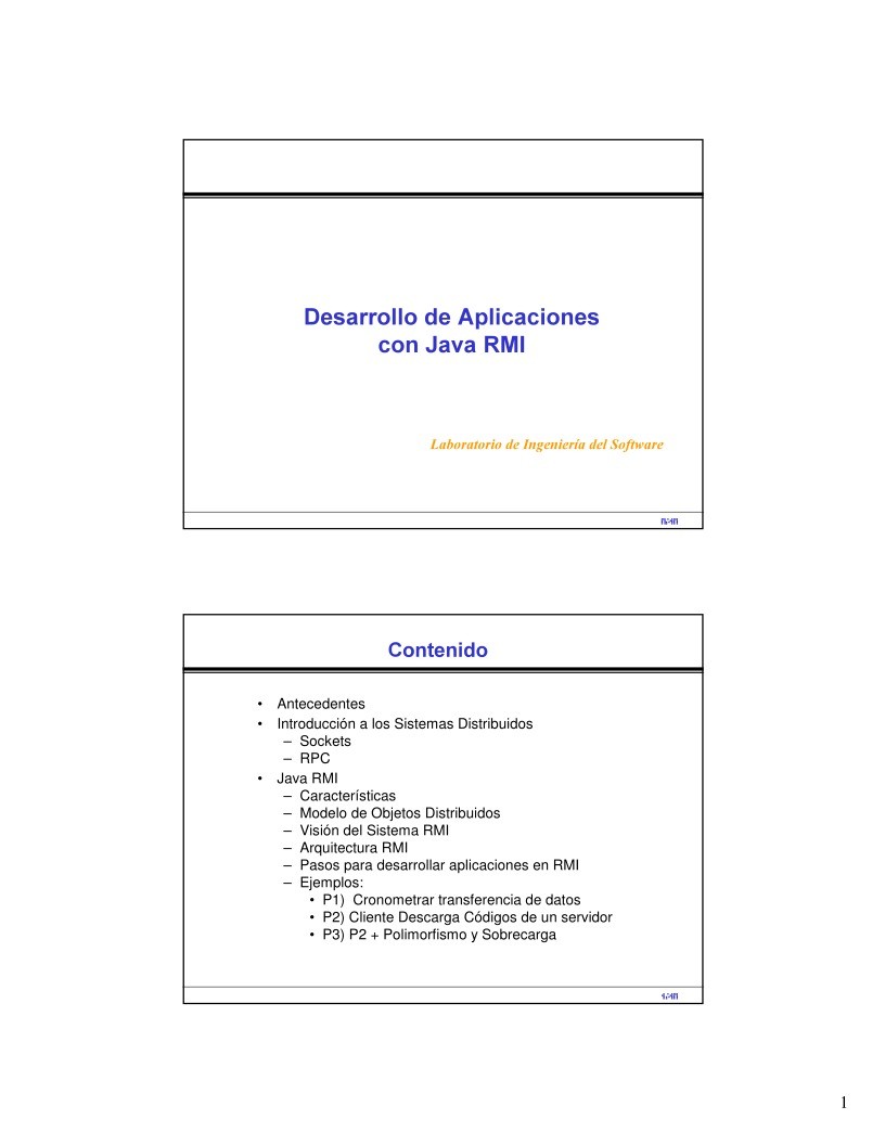 PDF de programación - Desarrollo de Aplicaciones con Java RMI