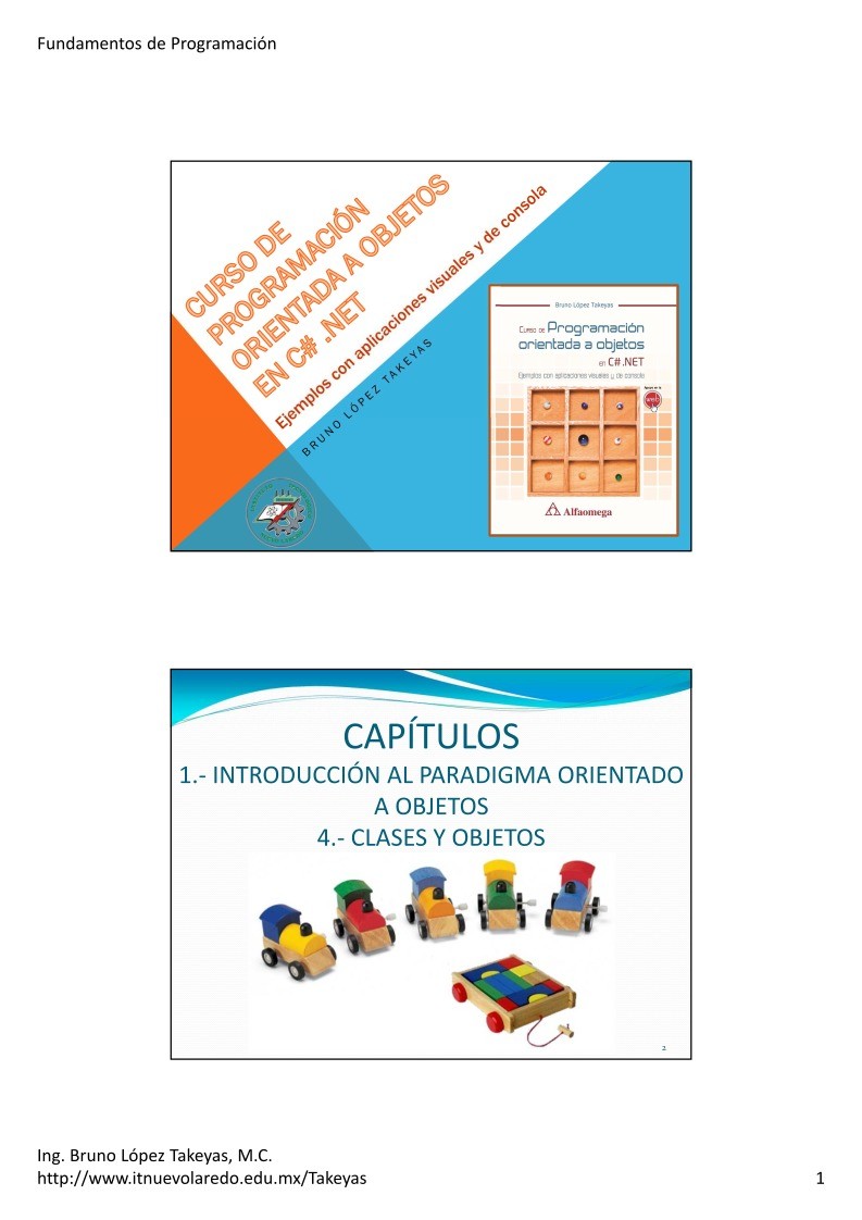 Pdf De Programación 02a Clases Y Objetos Programación Orientada A