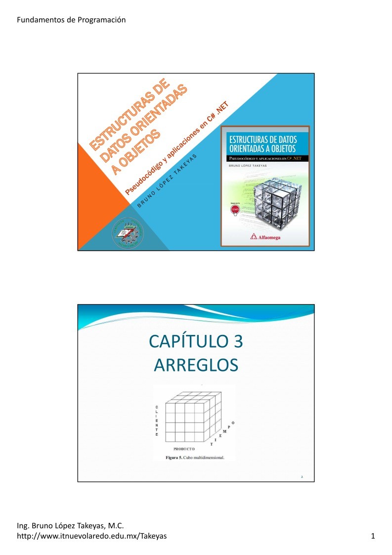 PDF de programación - 03.- Arreglos - Estructuras de datos orientadas a ...