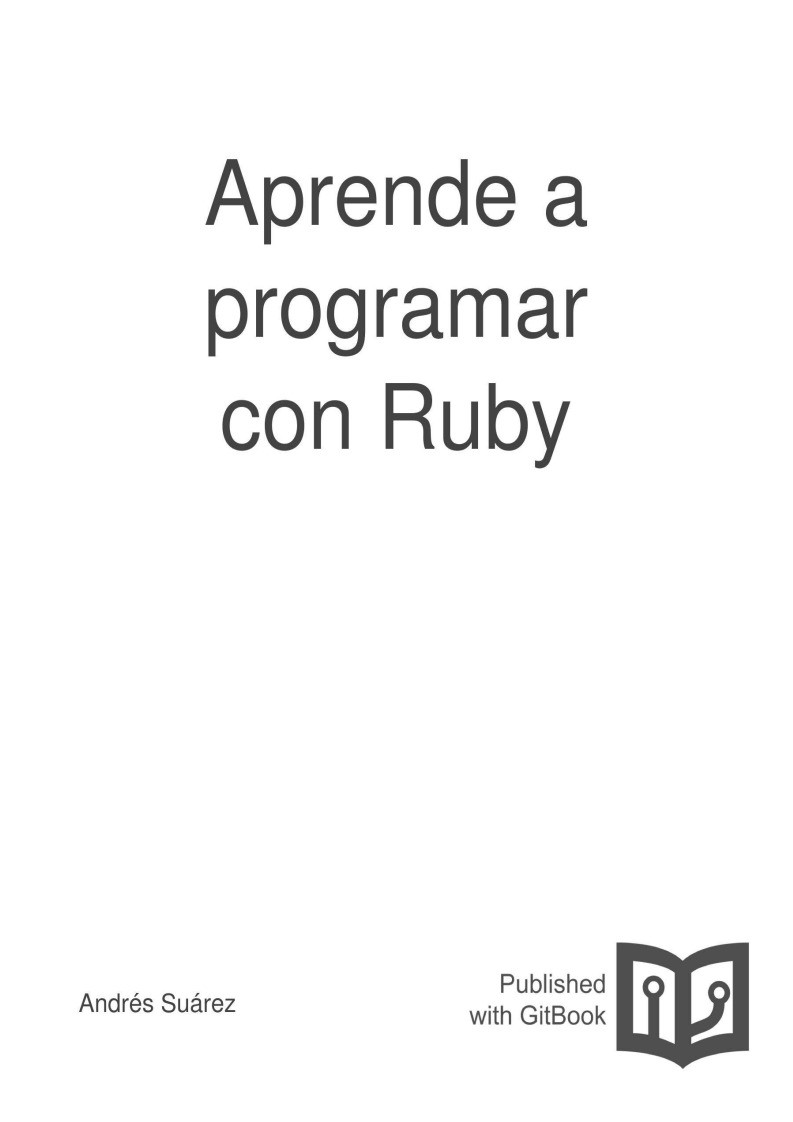 PDF de programación - Aprende a programar con Ruby
