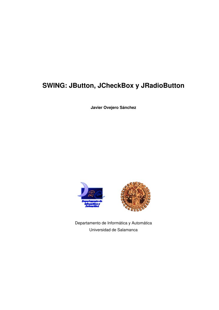 PDF de programación - SWING: JButton, JCheckBox y JRadioButton