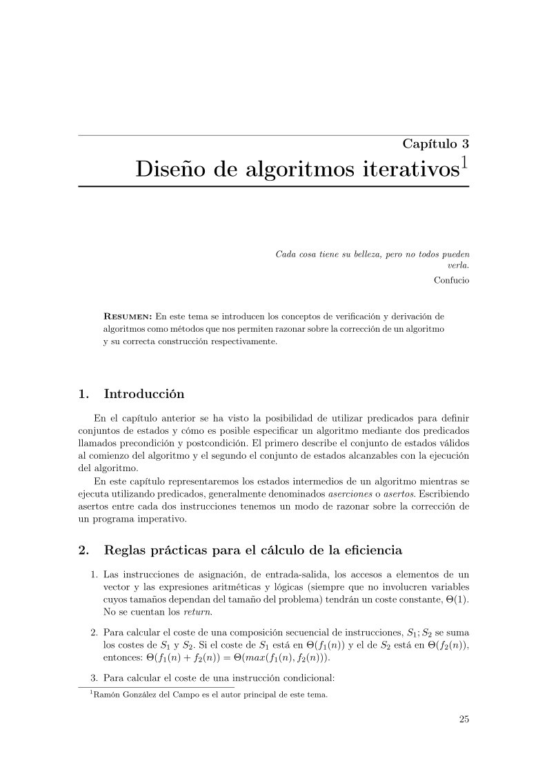 PDF de programación - Capitulo 3 - Diseño de algoritmos iterativos