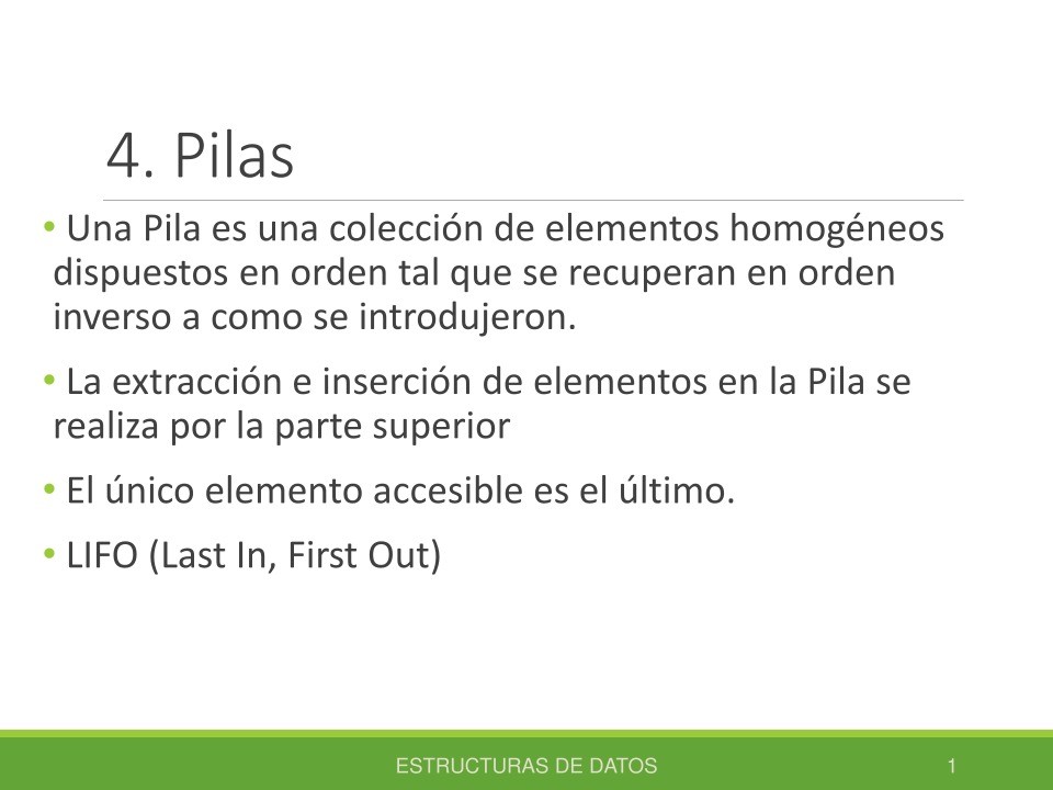 PDF de programación - 4 Pilas