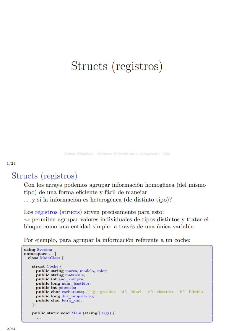 PDF de programación - Structs (registros)