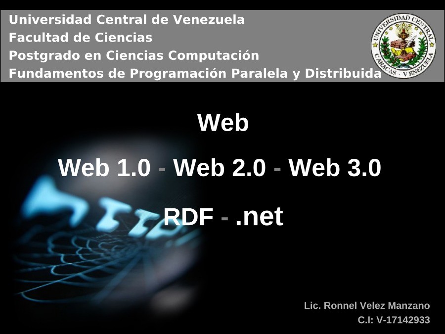 PDF de programación - Web 1.0 - Web 2.0 - Web 3.0 RDF - .net