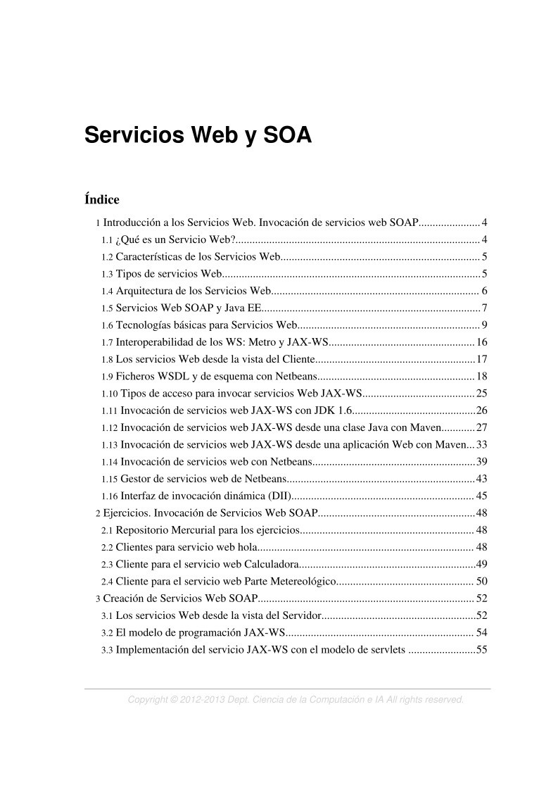 PDF de programación - Servicios Web y SOA PDF de programación - Servicios Web y SOA
