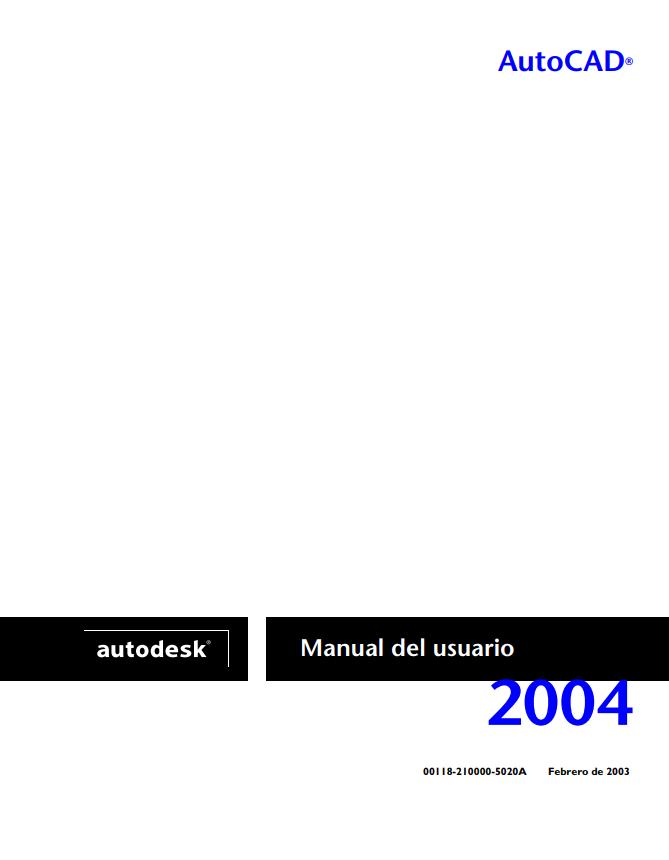 PDF de programación - AutoCAD 2004 - Manual de usuario