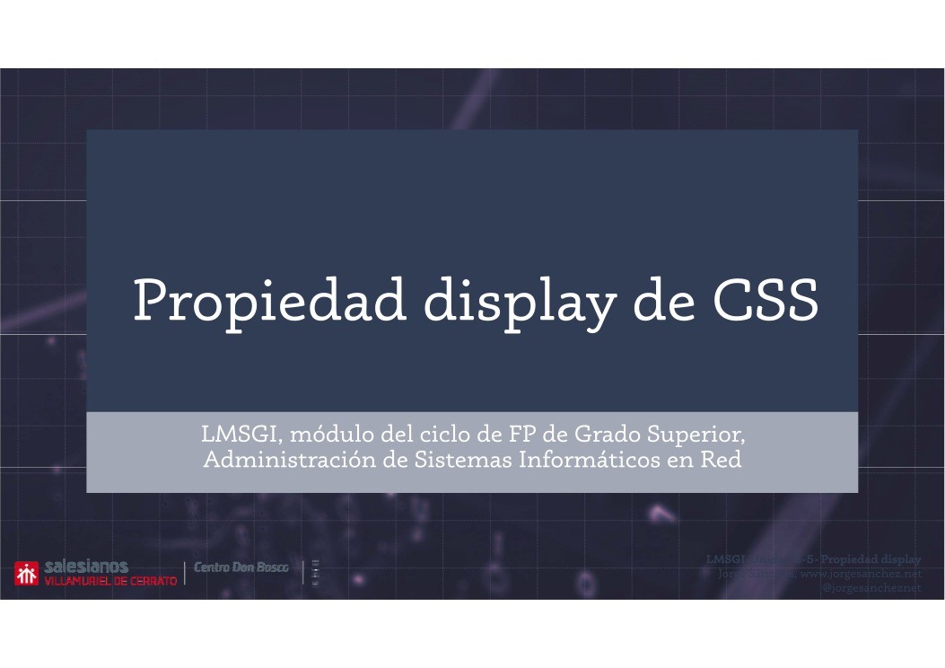 PDF de programación - Propiedad display de CSS