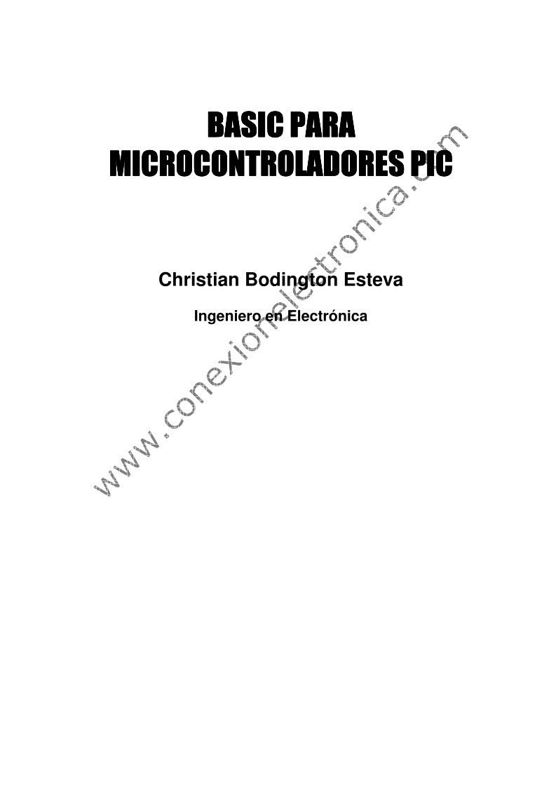 PDF de programación - Basic para Microcontroladores PIC