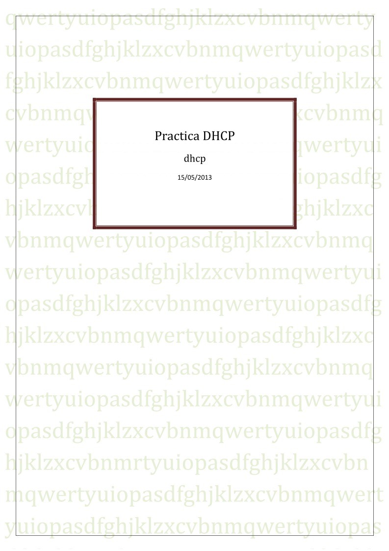 PDF de programación - Practica DHCP