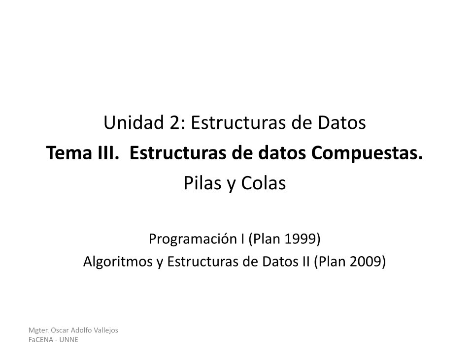 PDF de programación - Tema III. Estructuras de datos Compuestas ...