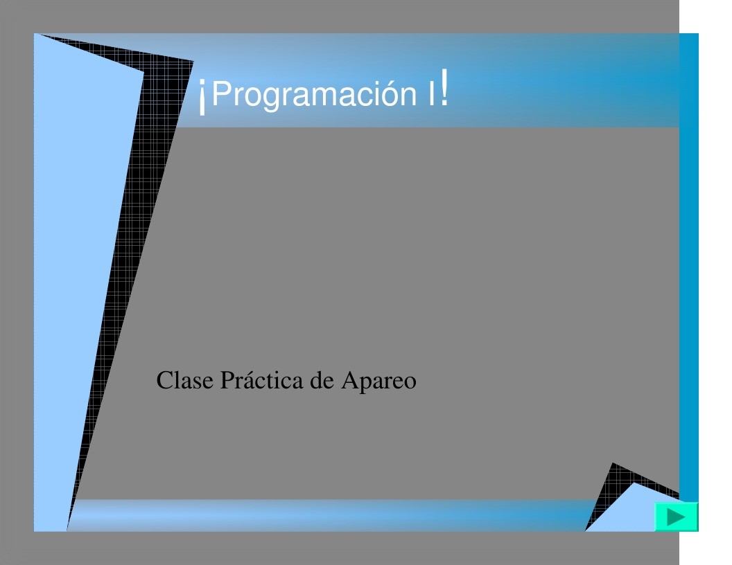 PDF de programación - Clase Práctica de Apareo