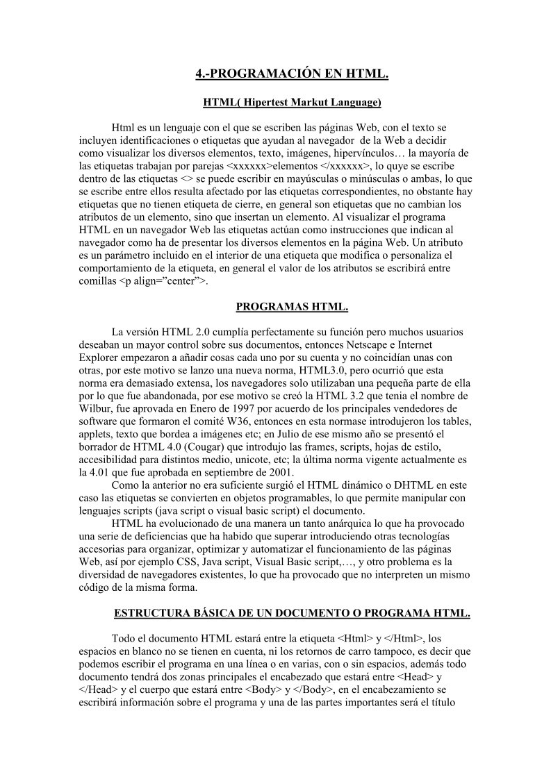 PDF de programación - 4.- Programación en html