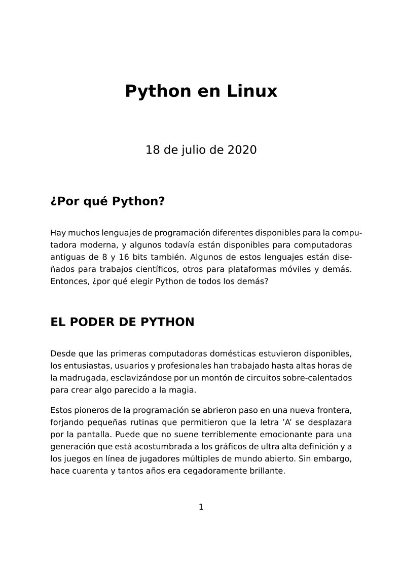 PDF de programación - Python en Linux