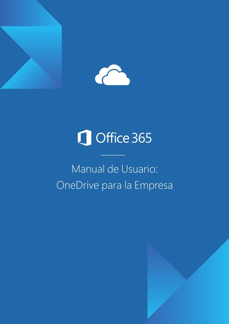 PDF de programación - Manual de Usuario OneDrive para la Empresa