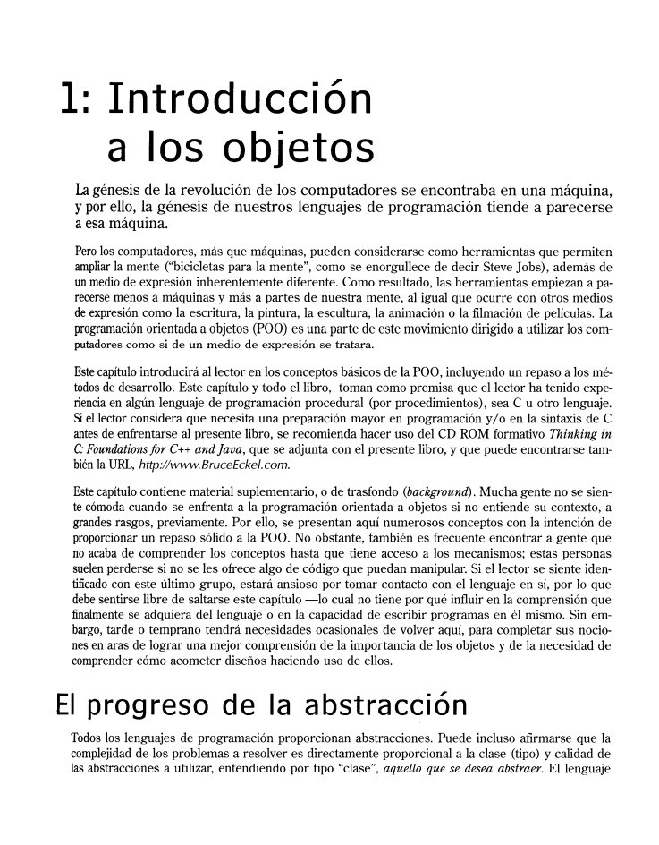 PDF de programación - Introducción a los objetos - Piensa en Java