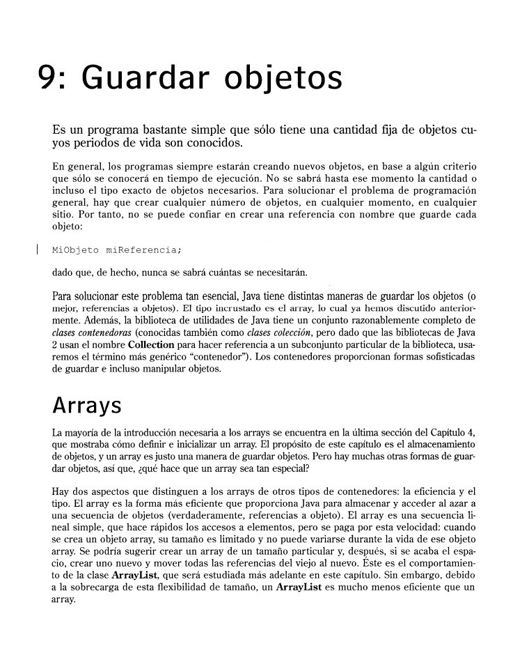PDF de programación - Guardar objetos - Piensa en Java
