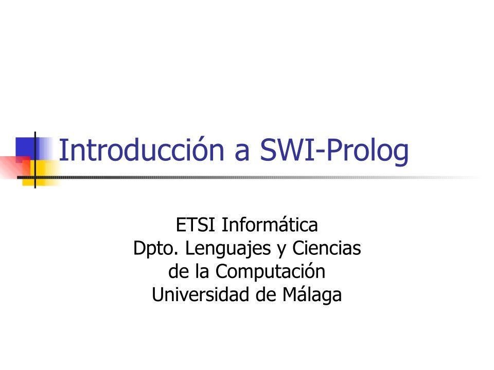 PDF de programación - Introducción a SWI-Prolog