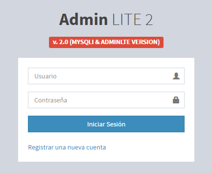 Código de PHP - Descargar - Admin LITE