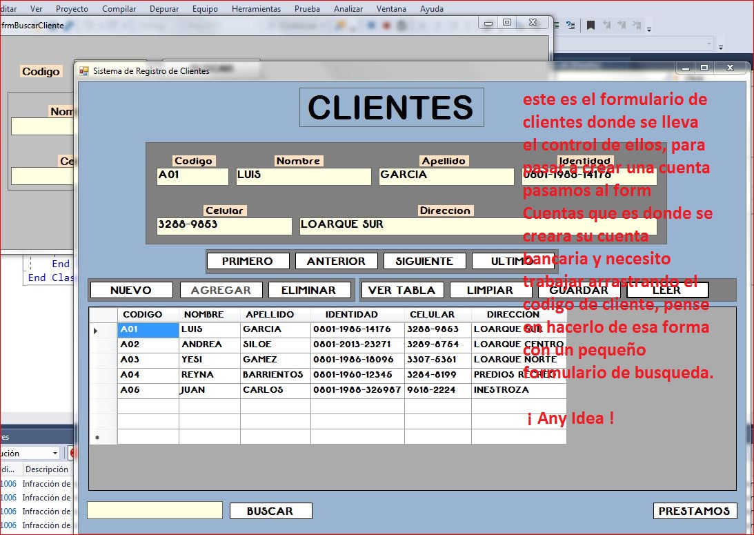 Visual Basicnet Ayuda Arrastrar Un Dato De Un Textbox De Un Form A Otro Textbox De Otro Form