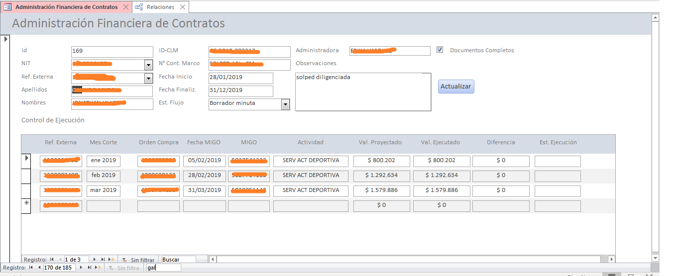 Access - Menú Desplegable en Formulario Filtrado desde otro dato