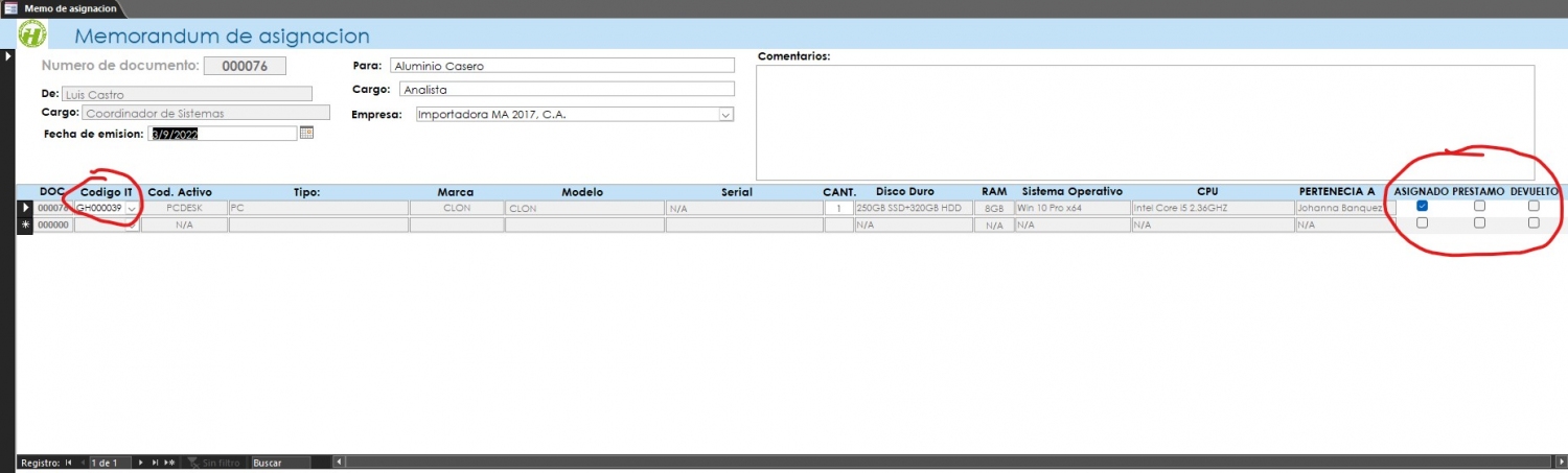 Access - Actualizar 2 tablas mediante casilla de verificacion