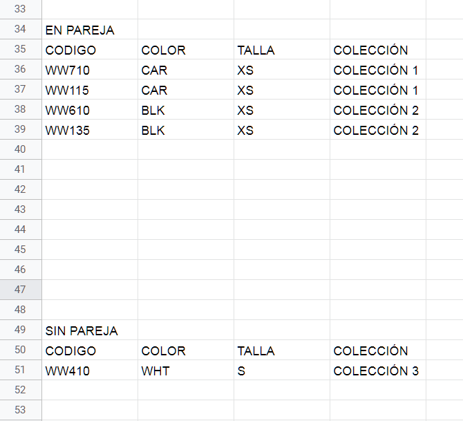 Excel - Emparejar o vincular filas