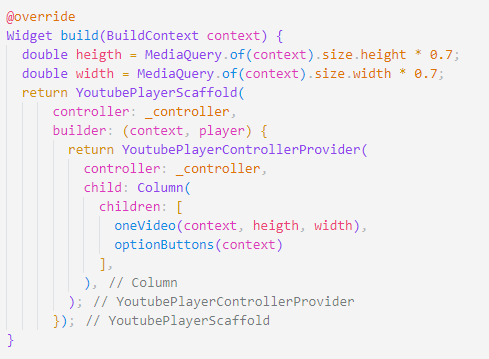 DART - ¿Cómo puedo capturar los cambios de estado del reproductor de youtube con la biblioteca ...